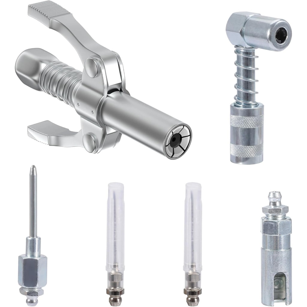 Ywmsfl Grease Needle Nozzle with Double Handle Coupler for Easy Access ...