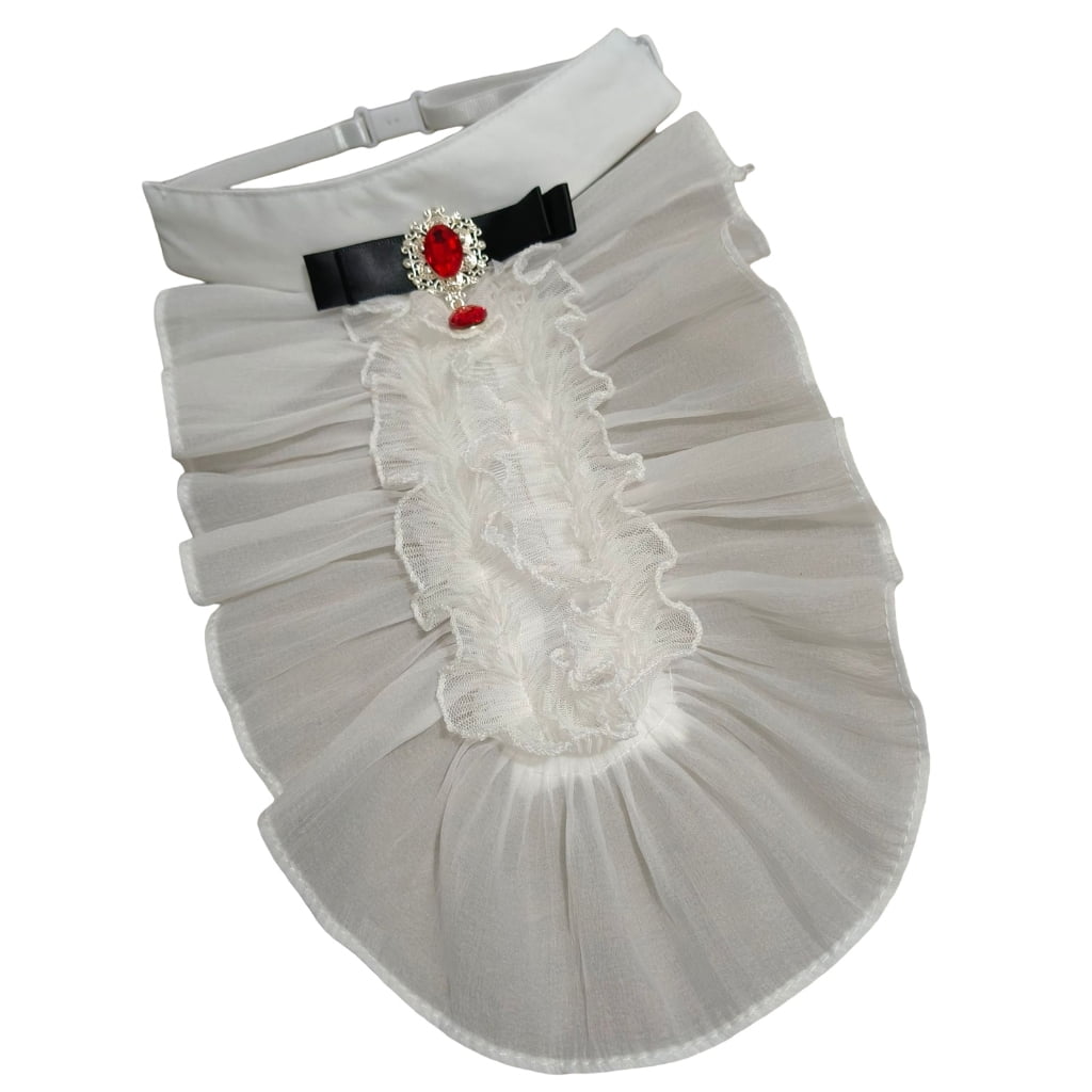 Ywmsfl Halloween Costume False Cuffs Crystal Ruffled Chiffon Colonial ...