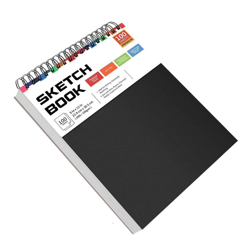 Ywmsfl Hardcover Sketch Book Twin Coil Binding Drawing Pad for Artist ...