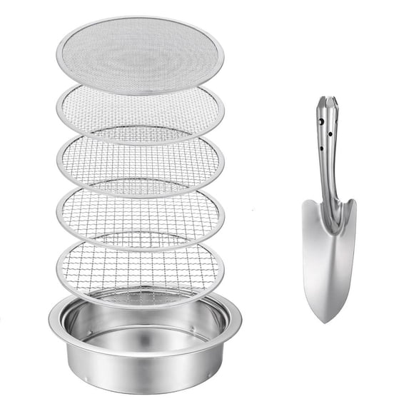 Ywmsfl Heavy Duty Soil Screening Tool with 5 Different Meshes Sizes ...