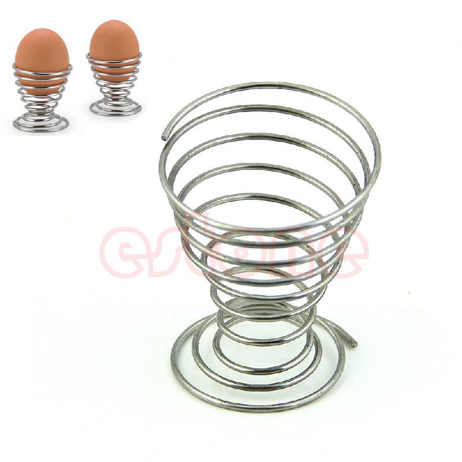 Ywmsfl Hot Products 1pcs Stainelss Steel Spring Wire Tray Egg Cup Boiled Eggs Holder - Walmart.com