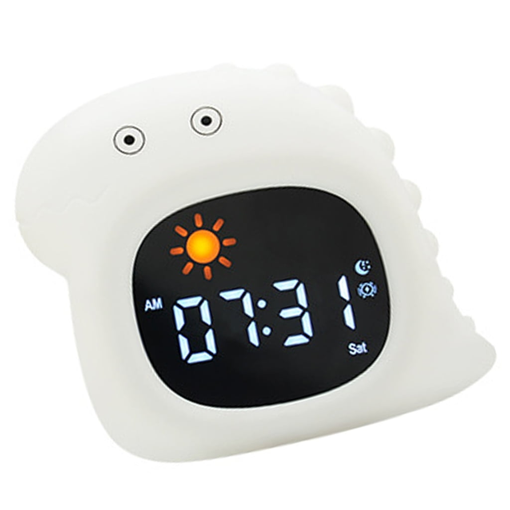 Ywmsfl Kids Alarm Clock With Soft Glowing Night Light Tap Operated ...