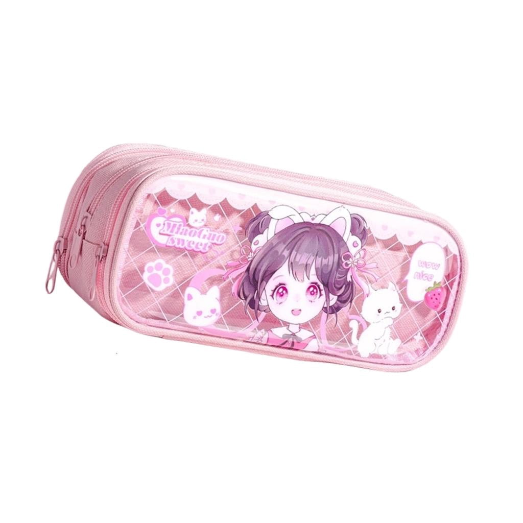 Ywmsfl Large Capacity Pen Case Multifunctional Spacious Compartments ...