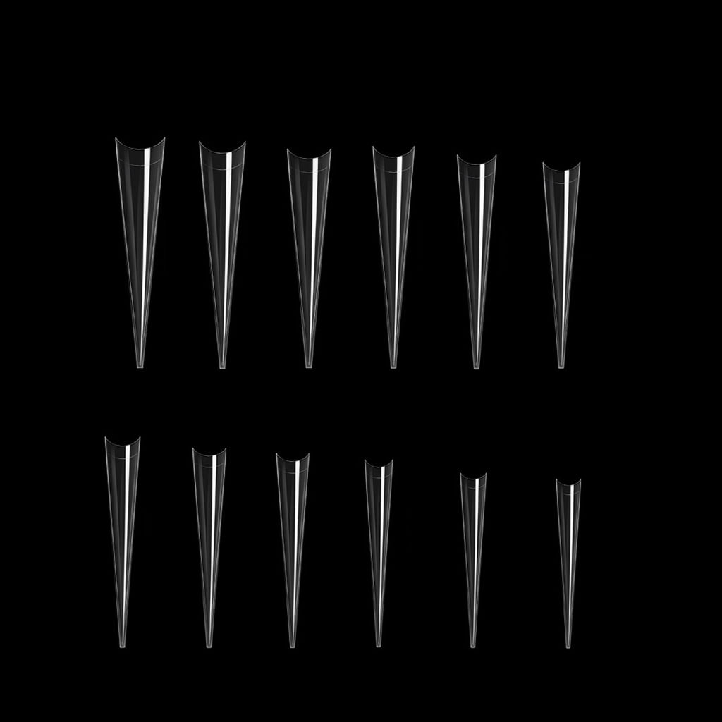 Ywmsfl Long Tips Half Acrylic False Tips Fake-Nail Tips for Salons and ...