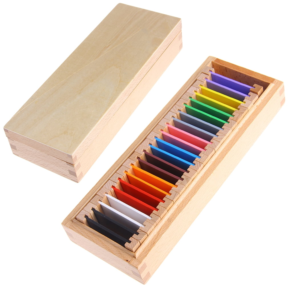 Ywmsfl Monessori Sensorial Maerial Learning Color able Box Wood ...