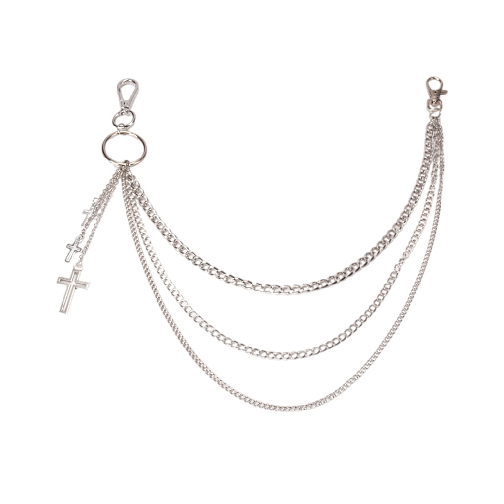 Ywmsfl Multilayer Pants Chain Punk Styles Metal Chain Belt Trendy ...