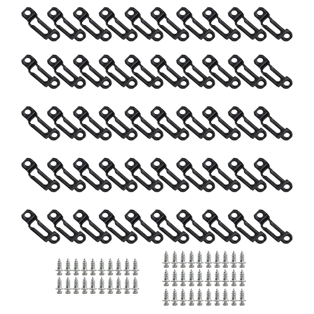 Ywmsfl Pack of 50 Hide Fixing Solution Cold Rolled Steel Connectors for ...