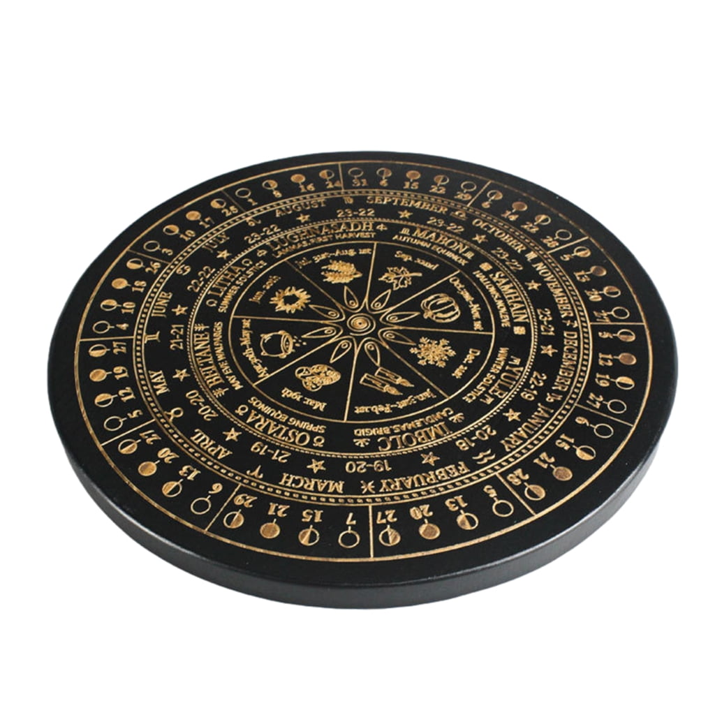 Ywmsfl Pendulum Board Wood Dowsing Divination Board Double Sided ...