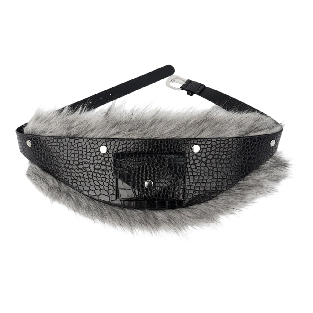 Ywmsfl Plush Luxurious Belt Waistband Belt Unique Aesthetic Studs Edgy ...