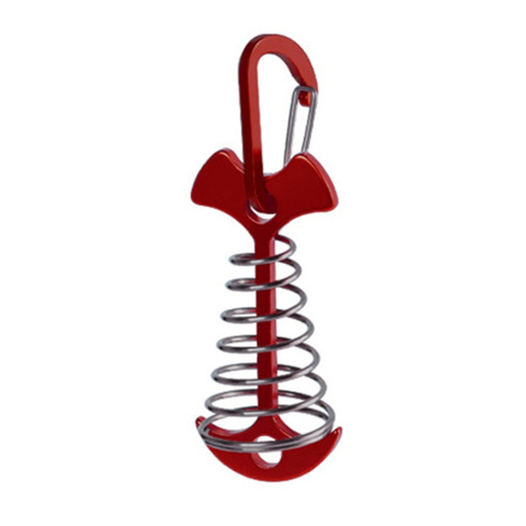 Ywmsfl Portable Fishbone Deck Anchors Peg with Spring Buckle Deck Plank ...