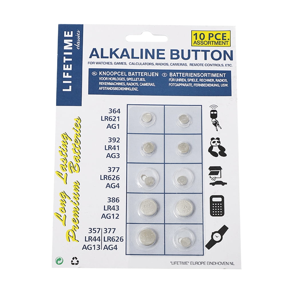 Ywmsfl Power Source AG4 Batteries Alkaline Coin Batteries Small Cells ...