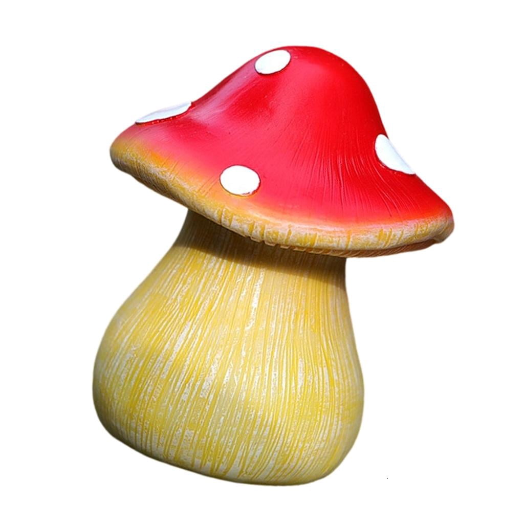 Ywmsfl Resin Mushroom Hider Mushroom Garden Statues Decors Safe Holder ...