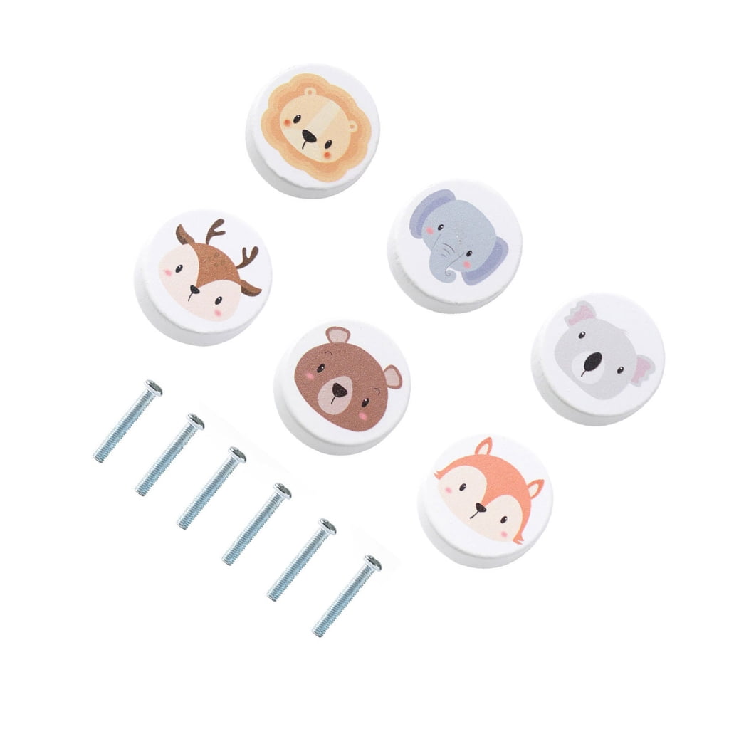 Ywmsfl Round Wood Knobs with Lovely Animal Shapes Animal Shape Drawer ...