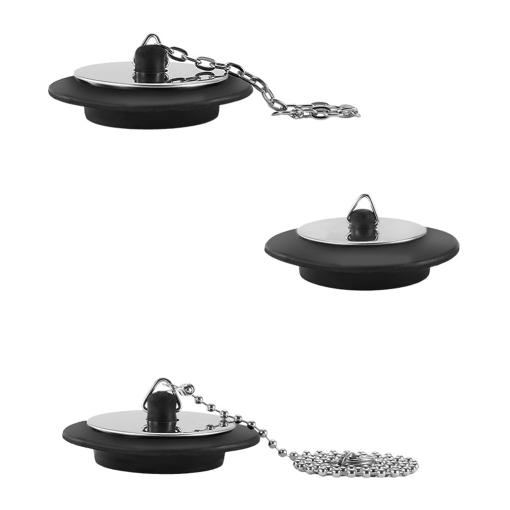 Ywmsfl Rubber Sink Stoppers with Easy Pulling Hook Drain Plugs Heavy ...