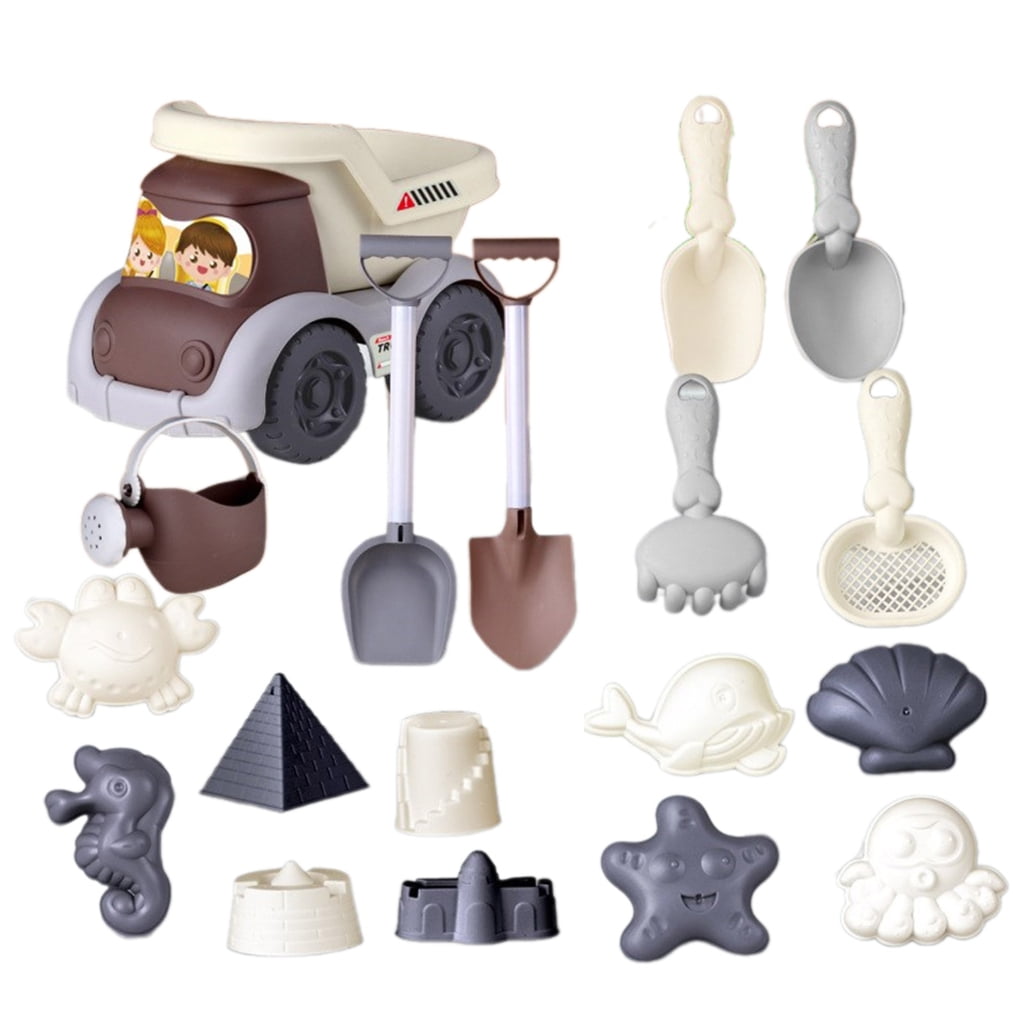 Ywmsfl Sand Bucket Playset Toy with Shovel Kids Beach Sandplay Bucket ...