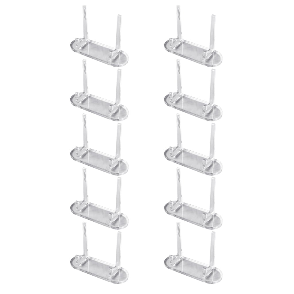Ywmsfl Set of 10 Clear Acrylic Card Display Stands for Sports Cards and ...