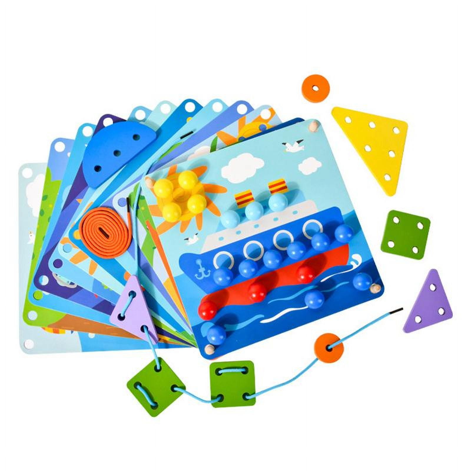 Ywmsfl Shape Matching Toy Color Sorting Peg Board Game Toy Learning for ...