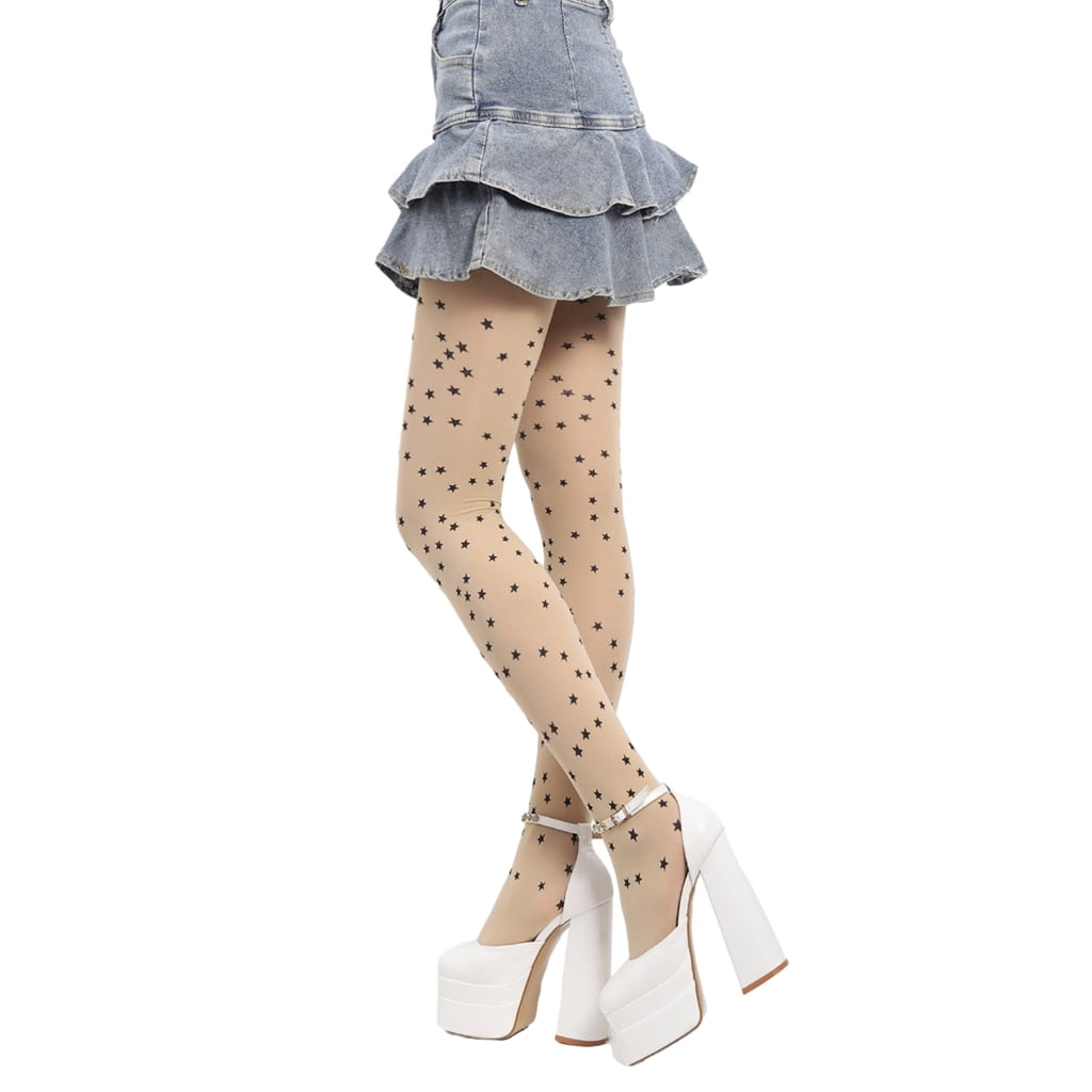 Ywmsfl Sheer Tights for Women Vintage Pantyhose Control Top Thigh High ...