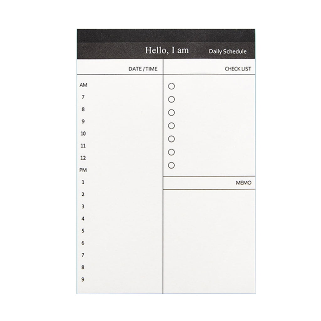 Ywmsfl Small Notebook Tearable 50 Sheets Unlined Pocket Writing Pad Checklist Notepads - Walmart.com