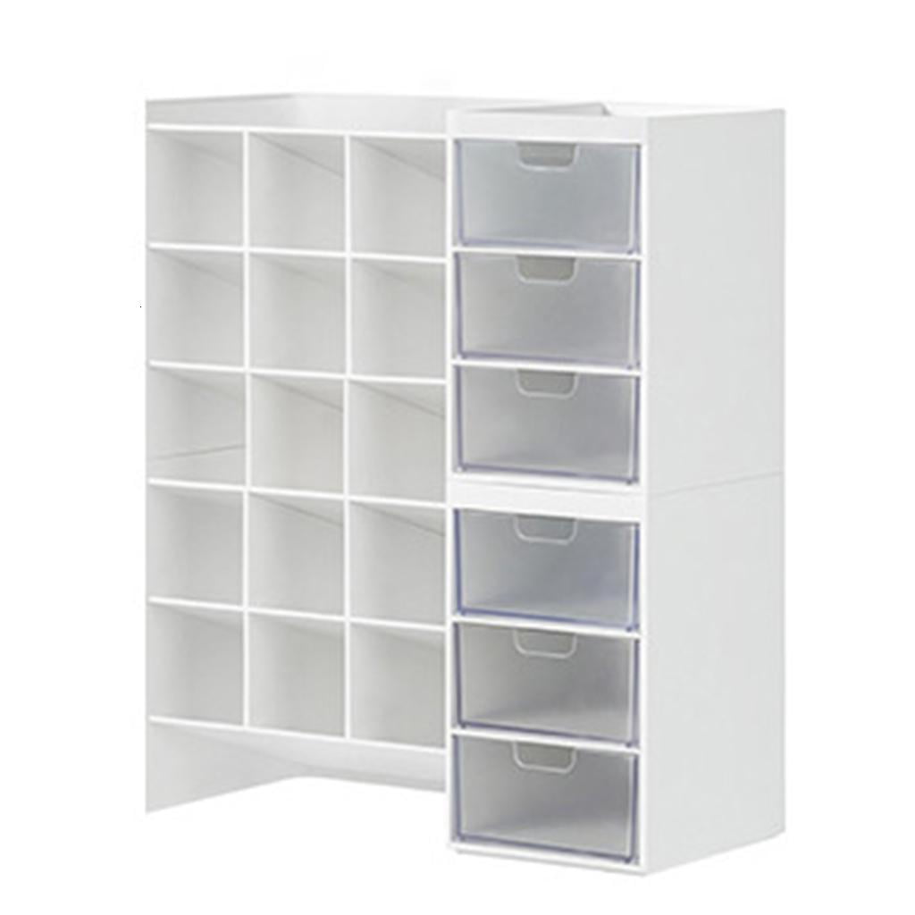 Ywmsfl Stackable Desktop Marker Organizer Case with Drawer 6-grid ...