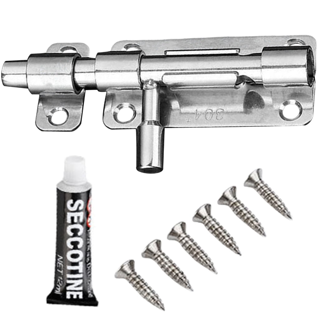 Ywmsfl Stainless Steel Door Lock Solid Sliding Bolts Latches Hasp ...