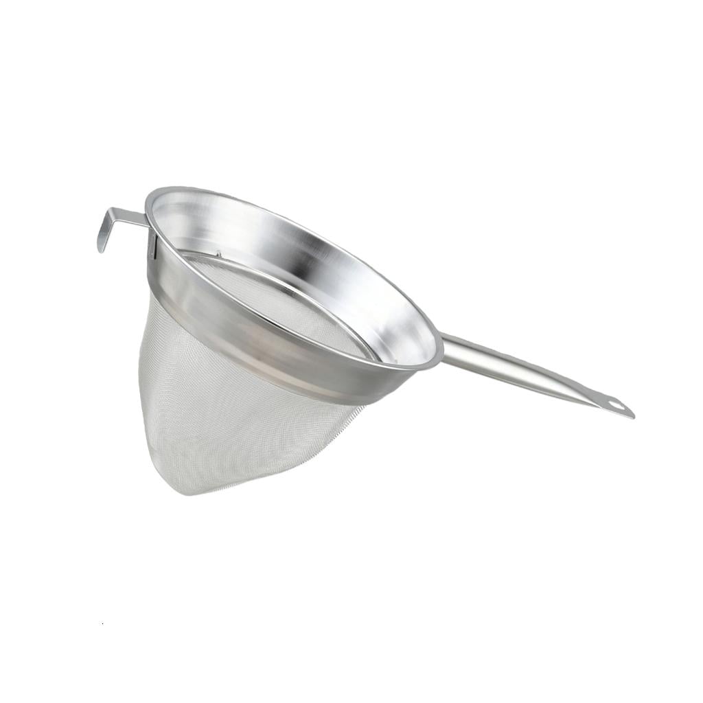 Ywmsfl Stainless Steel Fine Meshes Conical Strainer Reinforced Bouillon ...