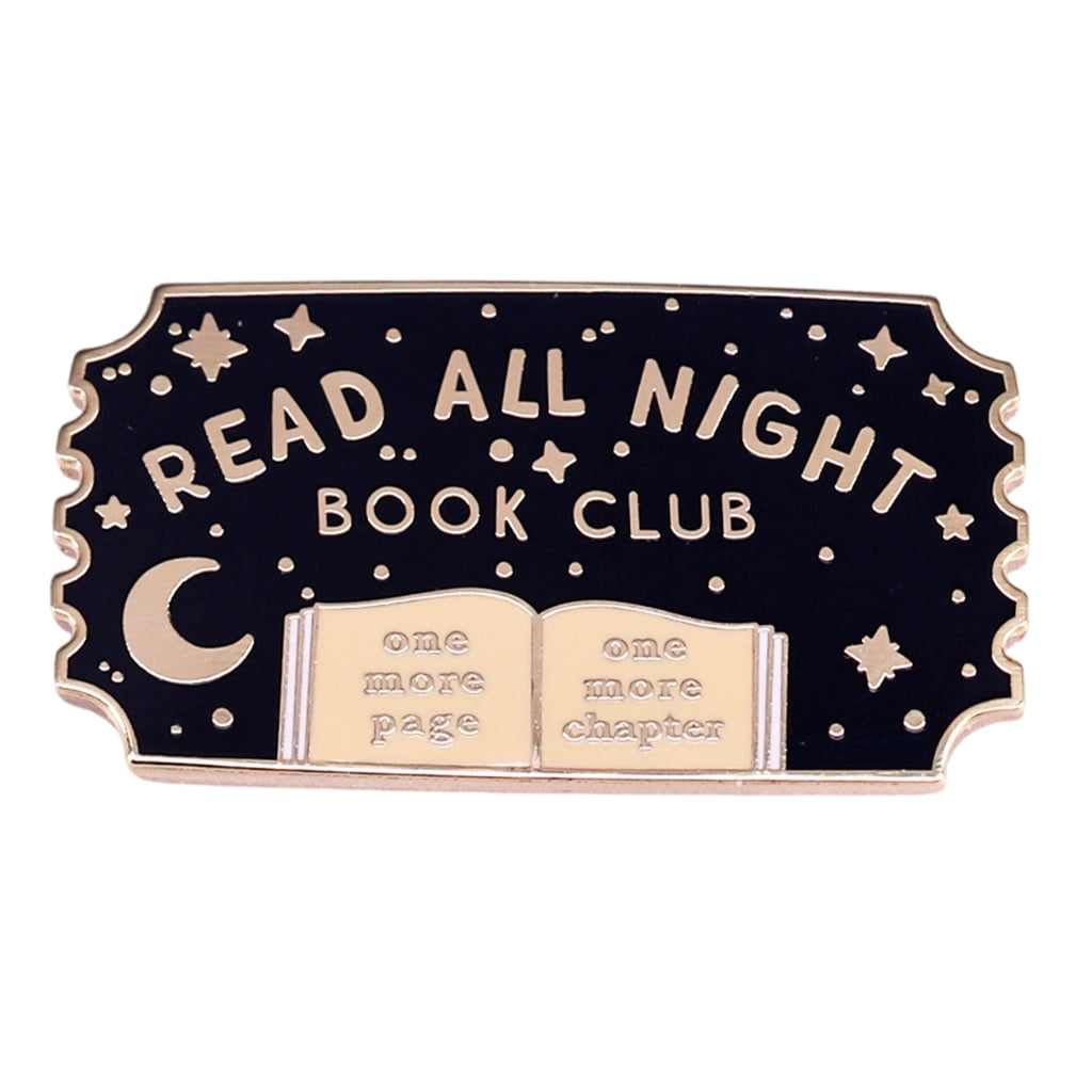 Ywmsfl Stylish Pin Bookworm Badge Bookstore Gathering Pin Metal ...