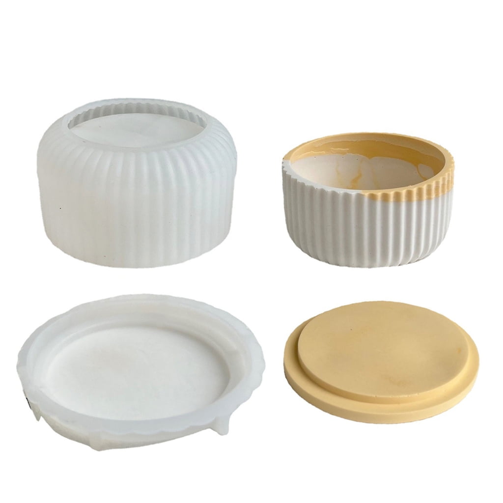 Ywmsfl Tea Cup Shaped Candle Silicone Mold Jar Silicone Molds for ...