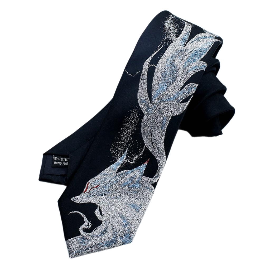 Ywmsfl Teens Shirt Necktie Male Nine Tailed Foxes Pattern Uniform ...