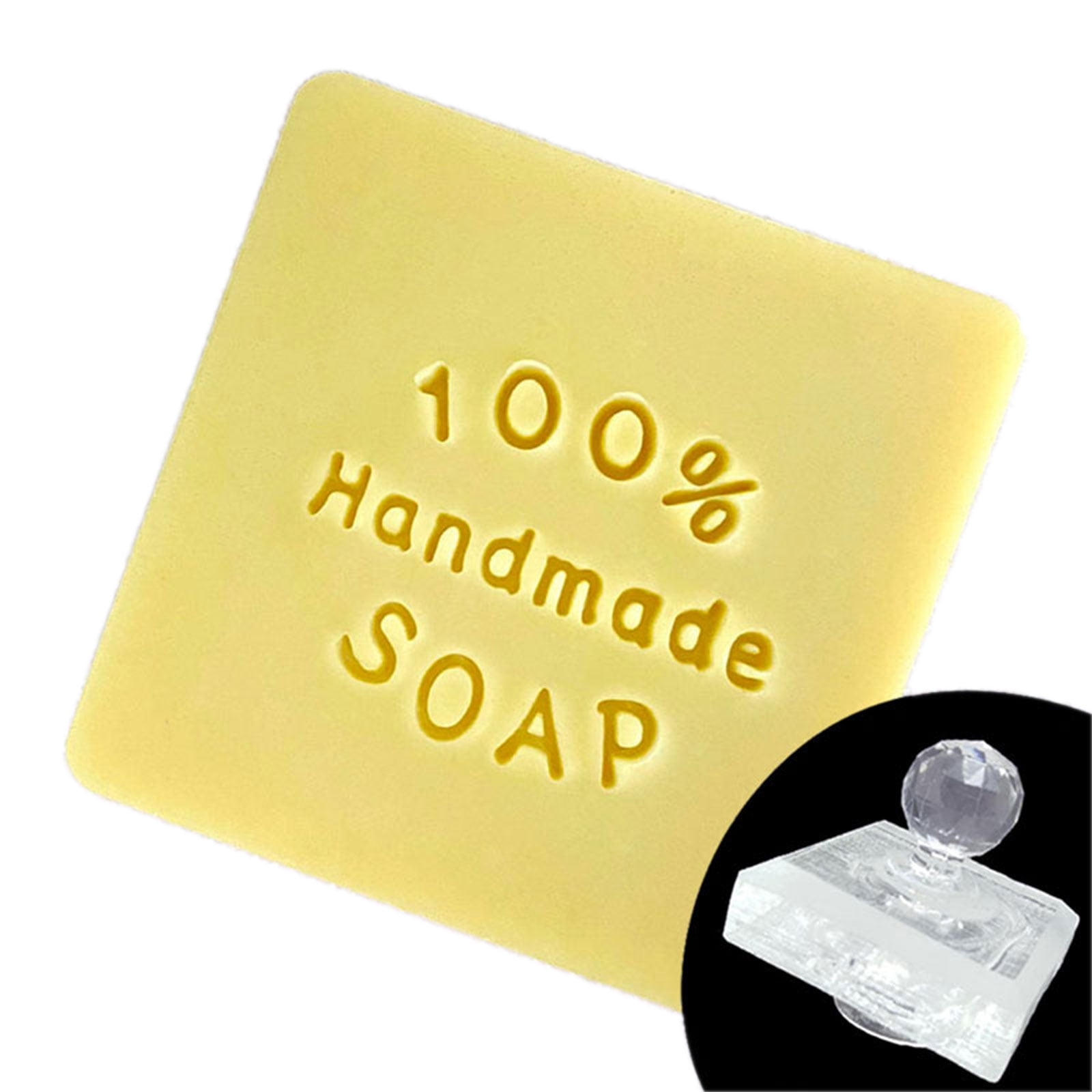 Ywmsfl Transparent Soap Imprint Stamp Handmade Soap Words Acrylic Soap ...