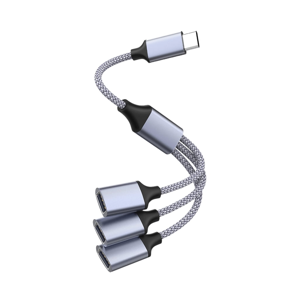 Ywmsfl Type C Splitter Cable,Type C 1 Male to 3 USB2.0 Female Extension ...