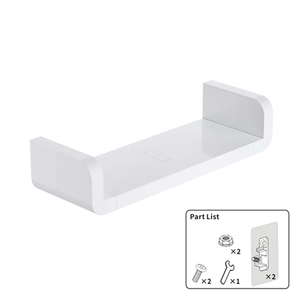Ywmsfl U Shaped Wall Mounted Bathroom Wall Shelf Suction Floating Rack ...