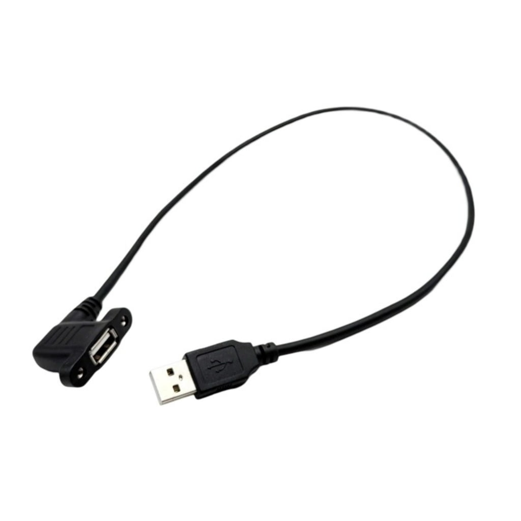 Ywmsfl USB 2.0 Male to Female Extension Cable Cord with Screw Panel ...