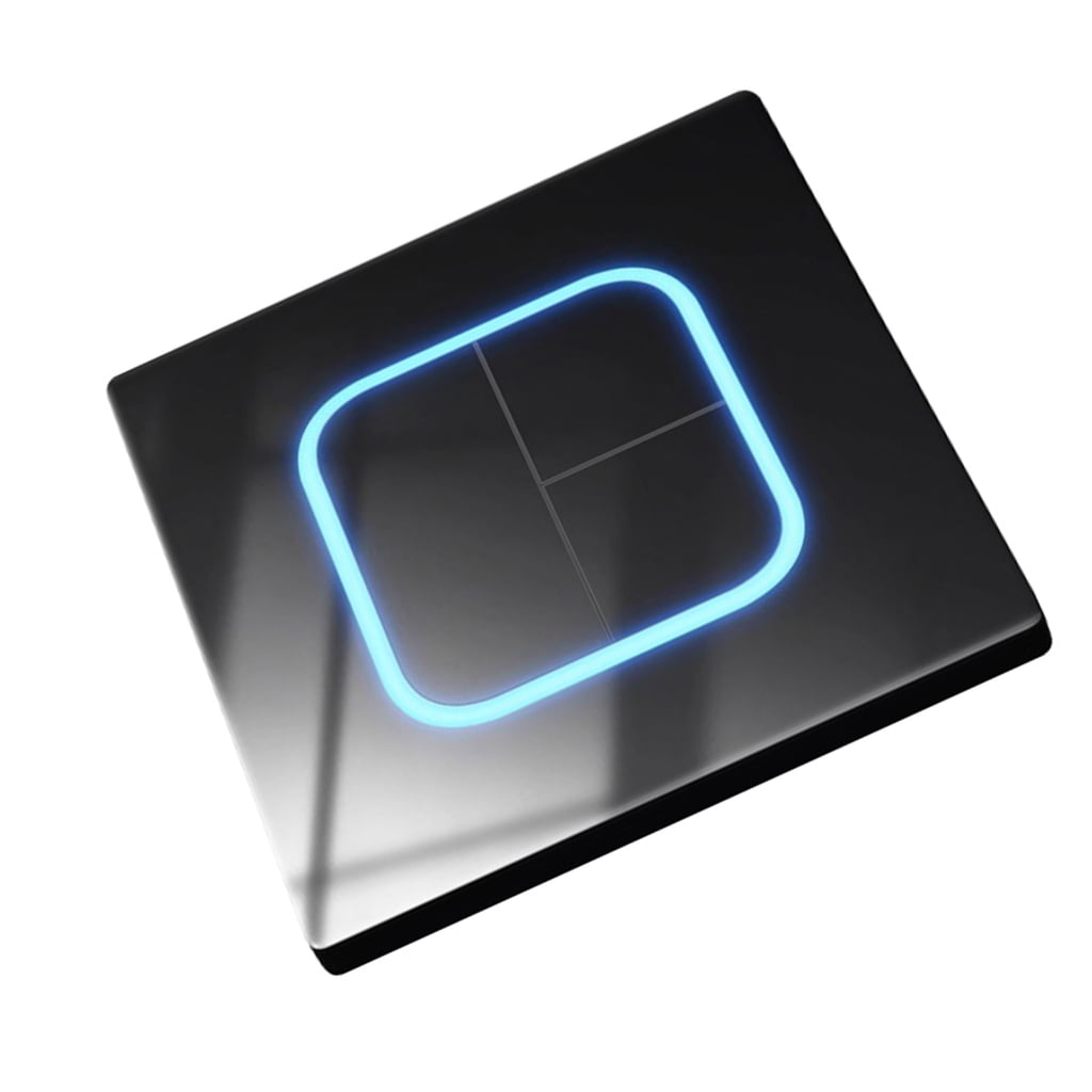 Ywmsfl Wall Button Light Switches Toughened Glass Panel LED Switches 1 ...