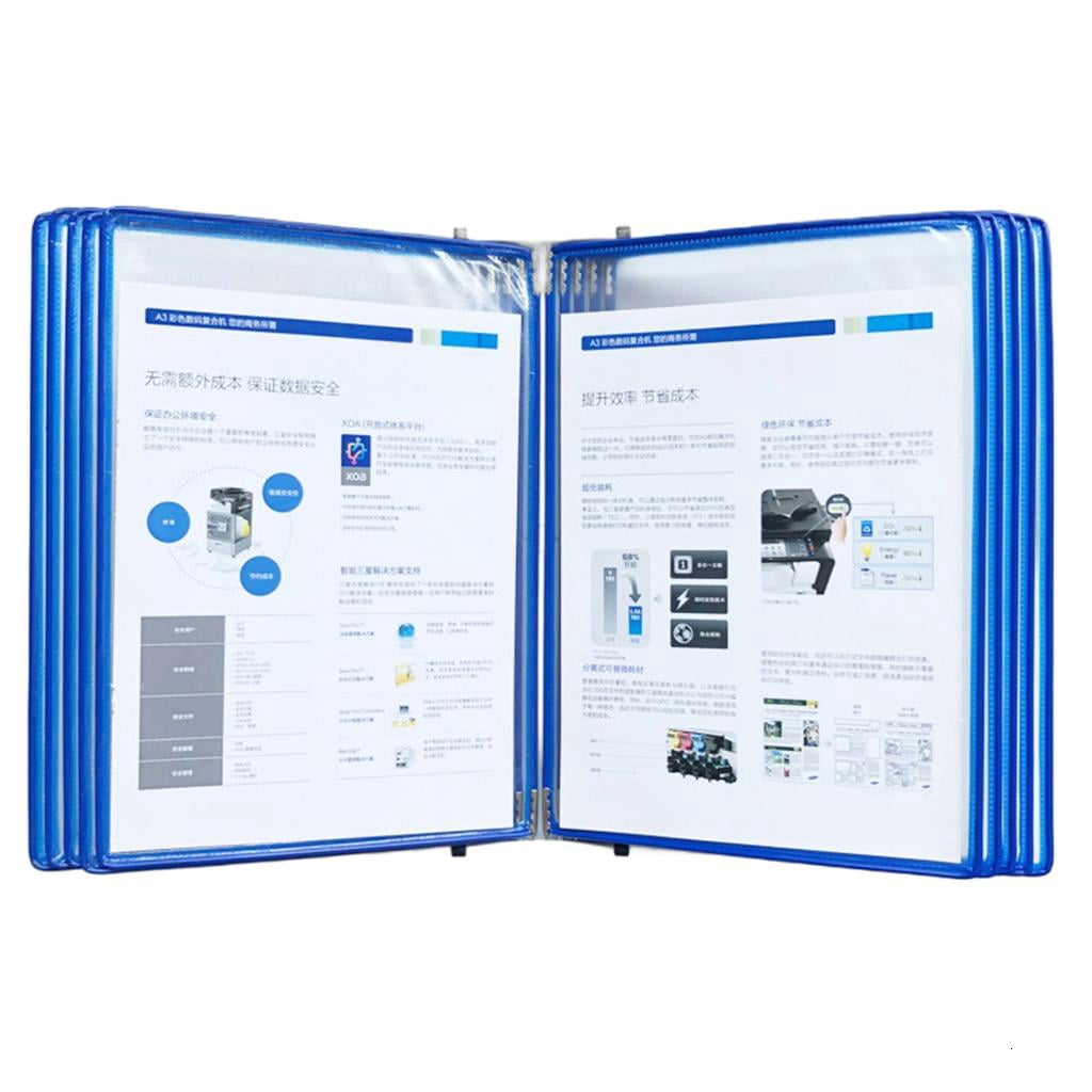 Ywmsfl Wall Mounted Reference System Display Board with 10 Pocket ...