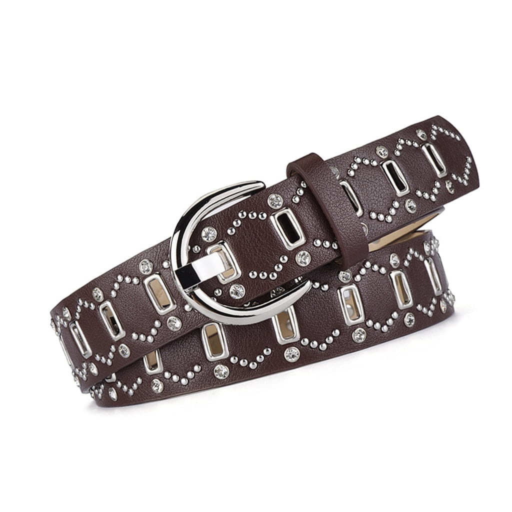 Ywmsfl Women's Belt with Grommet Elements and Easy Adjustment for ...