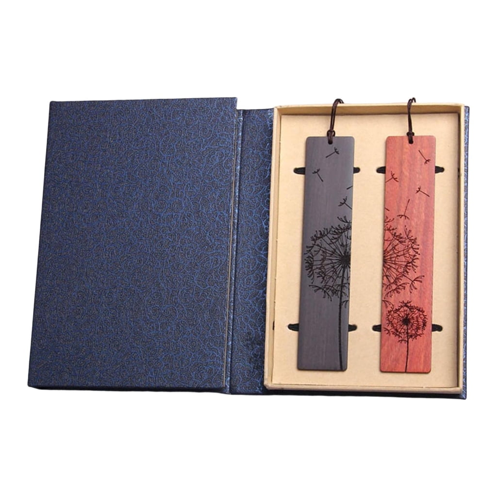 Ywmsfl Wood Bookmarks with Pendant Replacement, Handmade Carving Wood ...