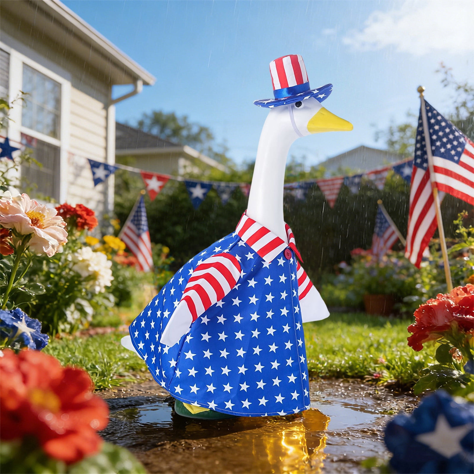 Ywuzuh America 250 Goose Outfits Funny Porch Goose Spring Summer ...