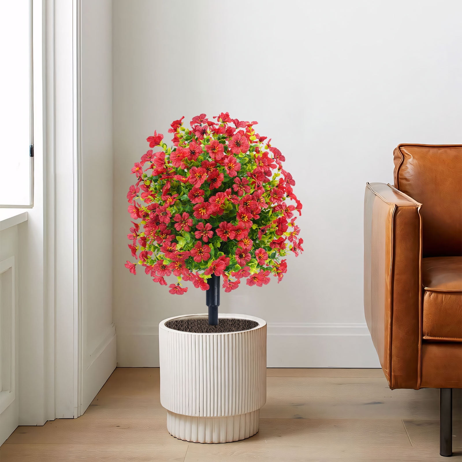 Ywuzuh Artificial Faux Flowers Plants for Outdoor Outside Decoration ...