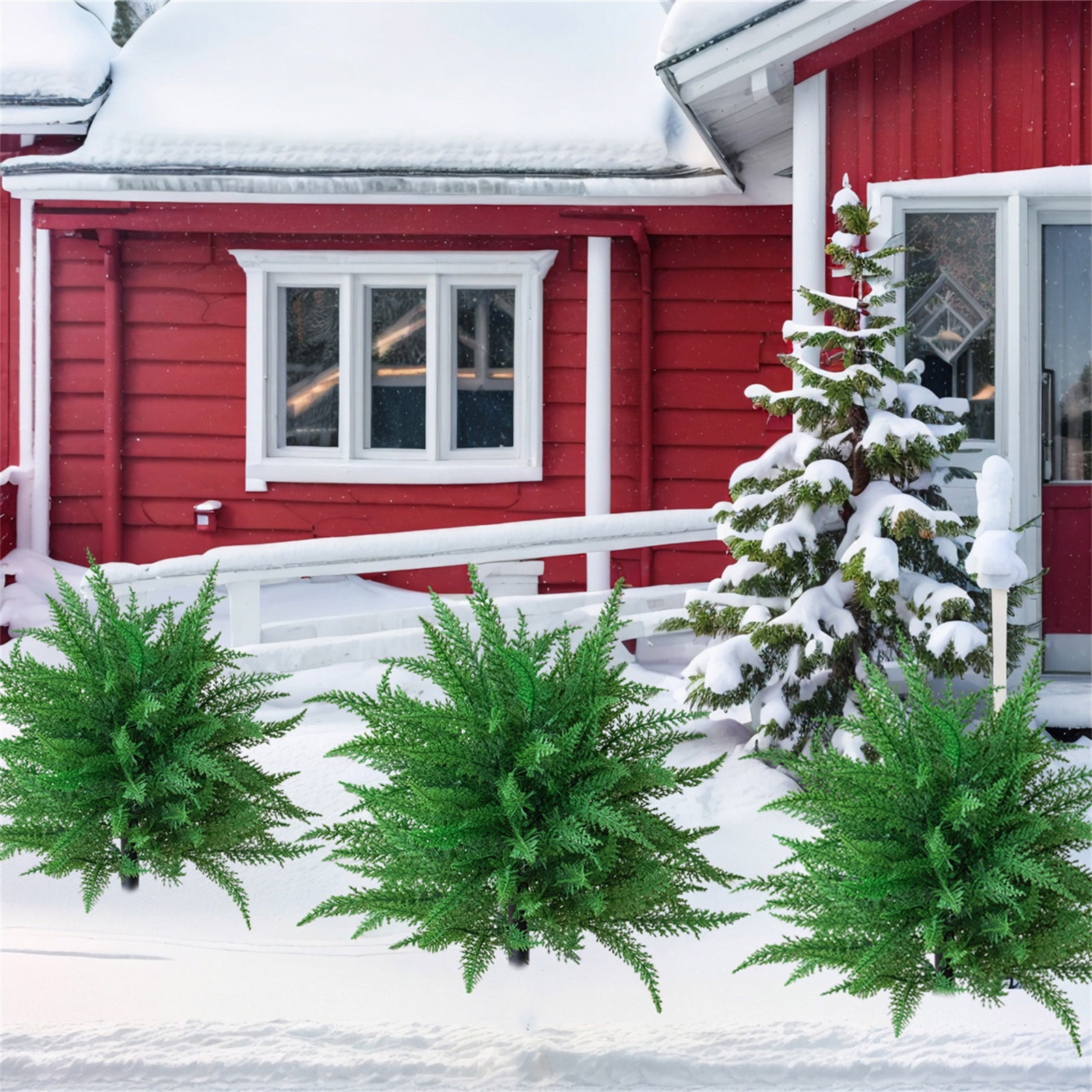 Ywuzuh Artificial Topiary Tree with Ground Spike Artificial Shrub ...