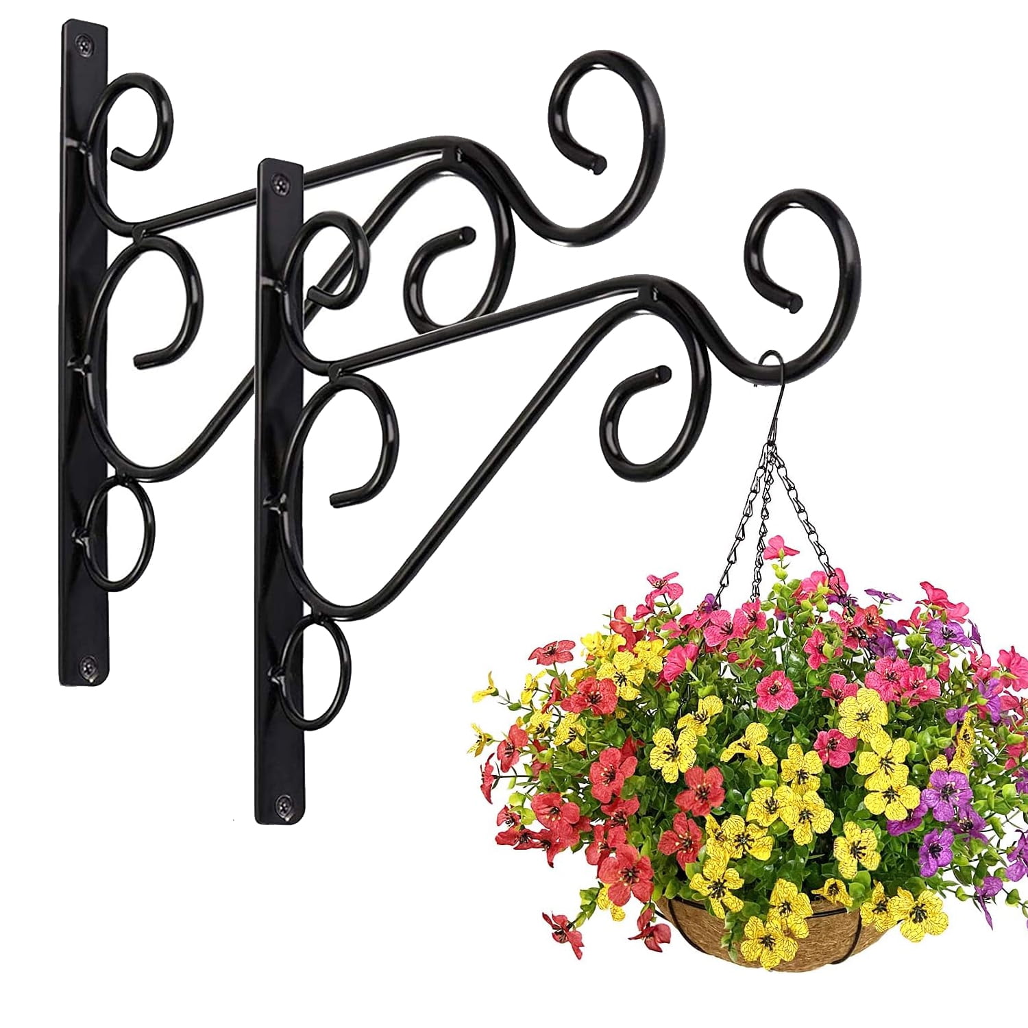 Ywuzuh Fence Post Plant Hangers Under $5,11.8in Garden Gifts Metal ...