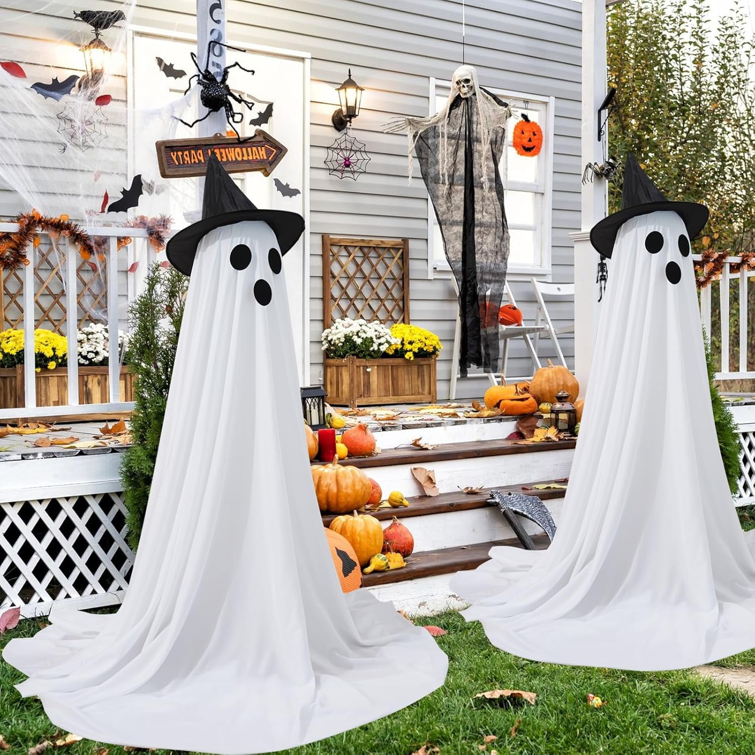 Ywuzuh Halloween Ghost Decor Spooky Decor Light Up Ghost-Lighted Spooky ...