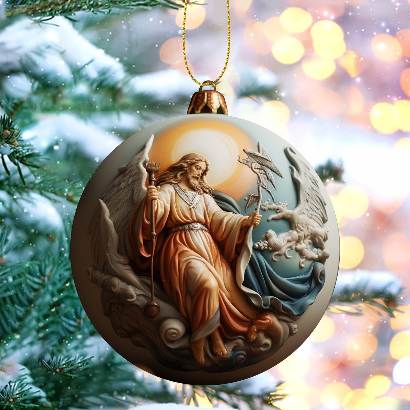 Ywuzuh Jesus Nativity Scene Hanging Onament Christmas Nativity Home DéC ...