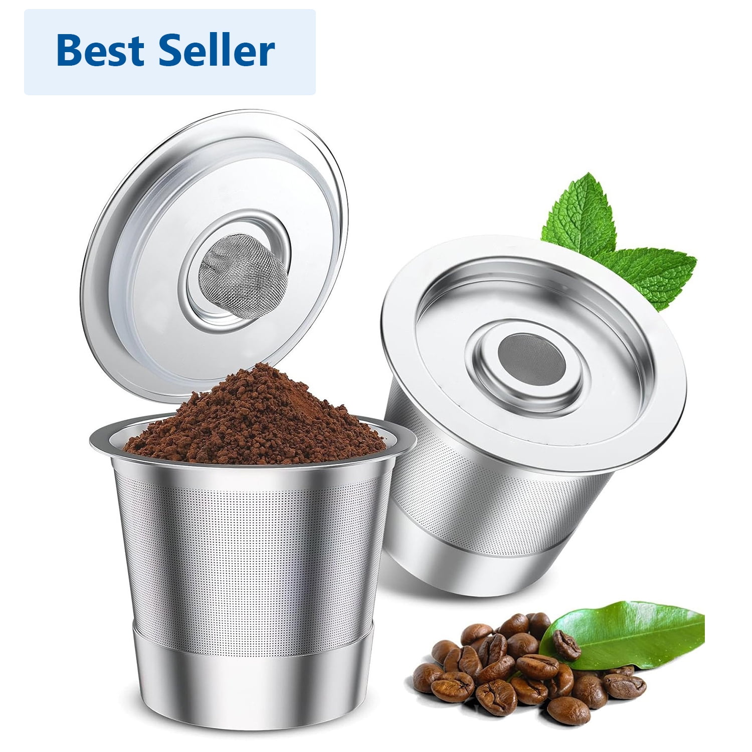 Ywuzuh K Cup Reusable Coffee Pods 6 Pack Refillable Kcups Coffee ...