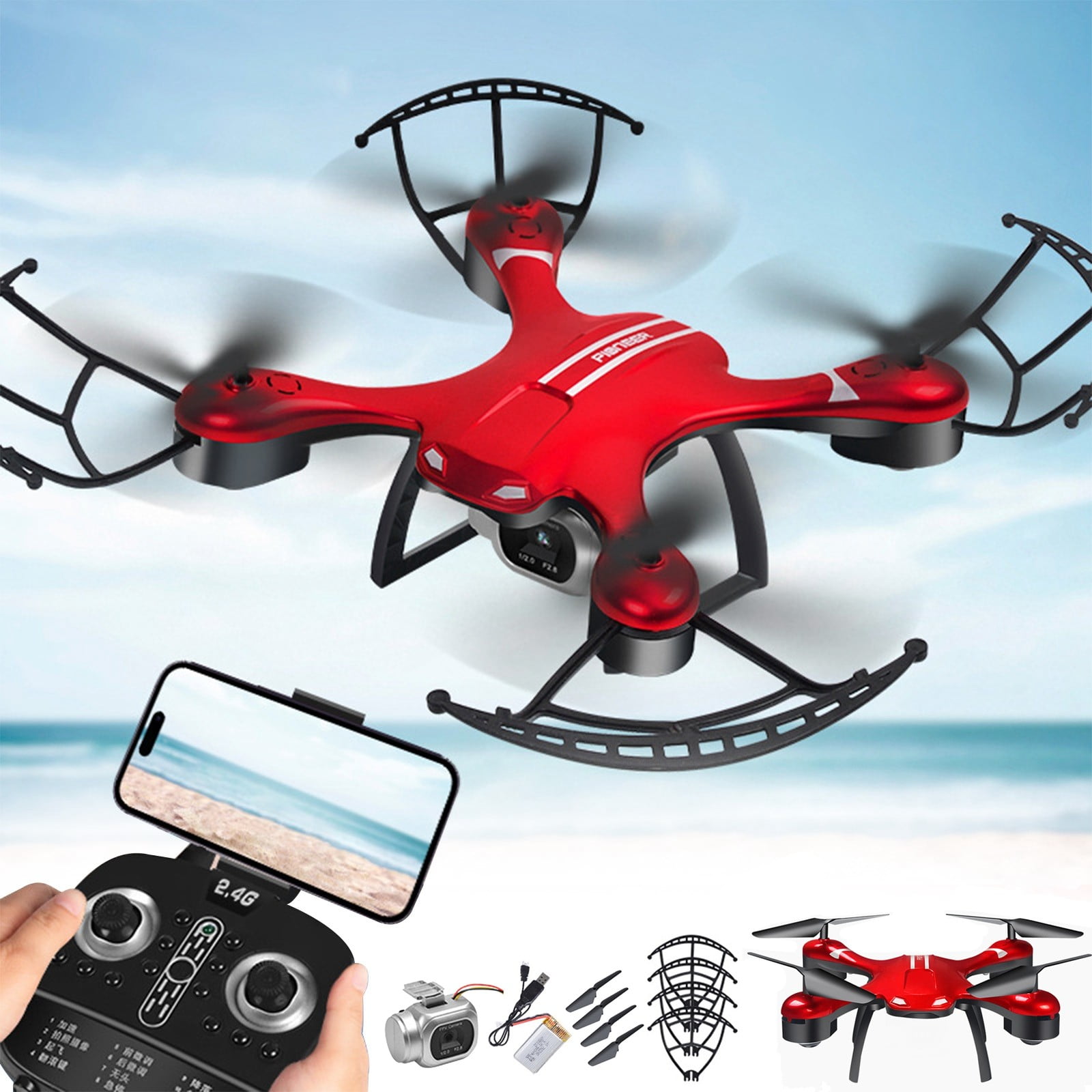 Ywuzuh Lightweight Mini Drone,1080P HD FPV Drones for Kids with ...