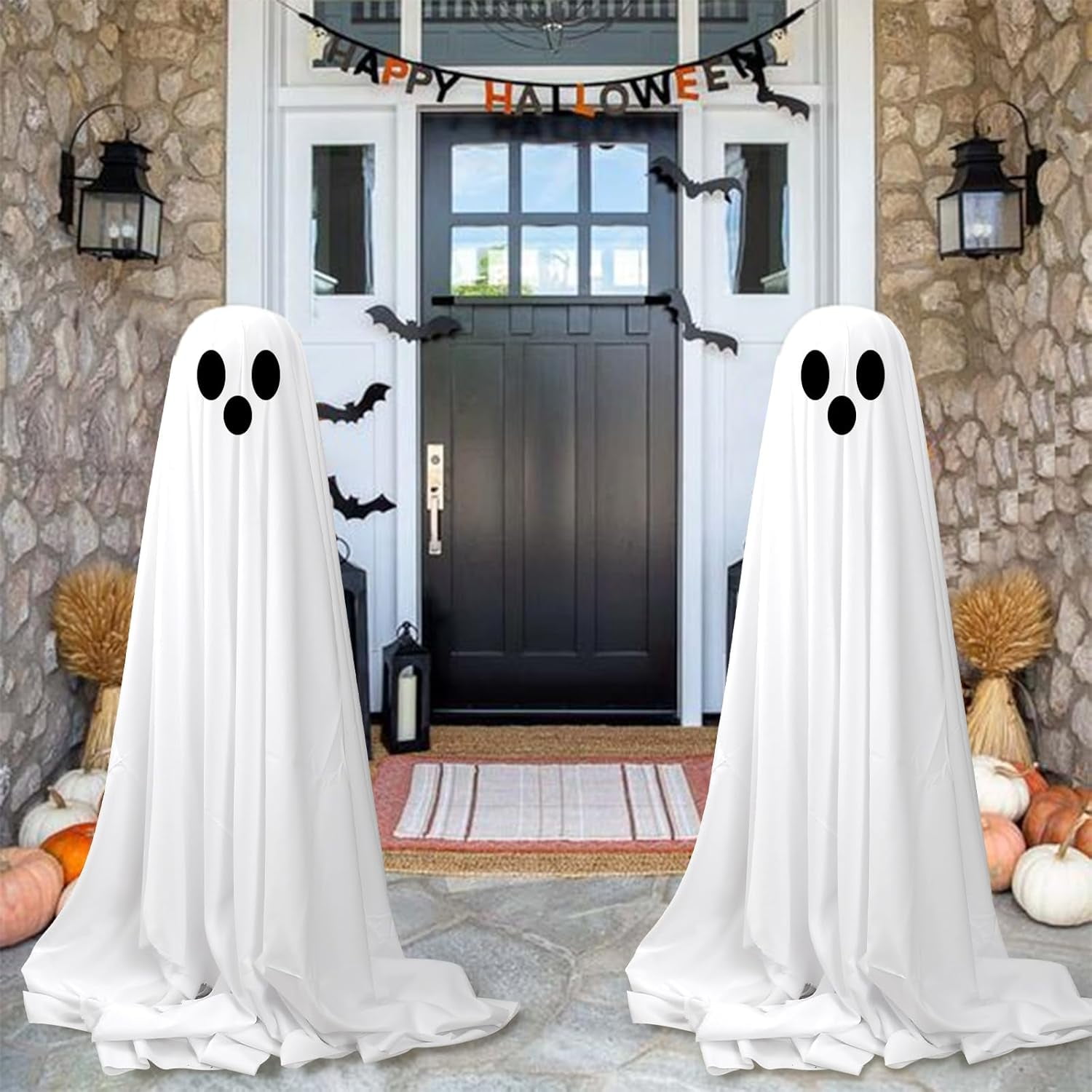Ywuzuh Outdoor Halloween Decor Ghost Decorations for Front Yard Patio ...