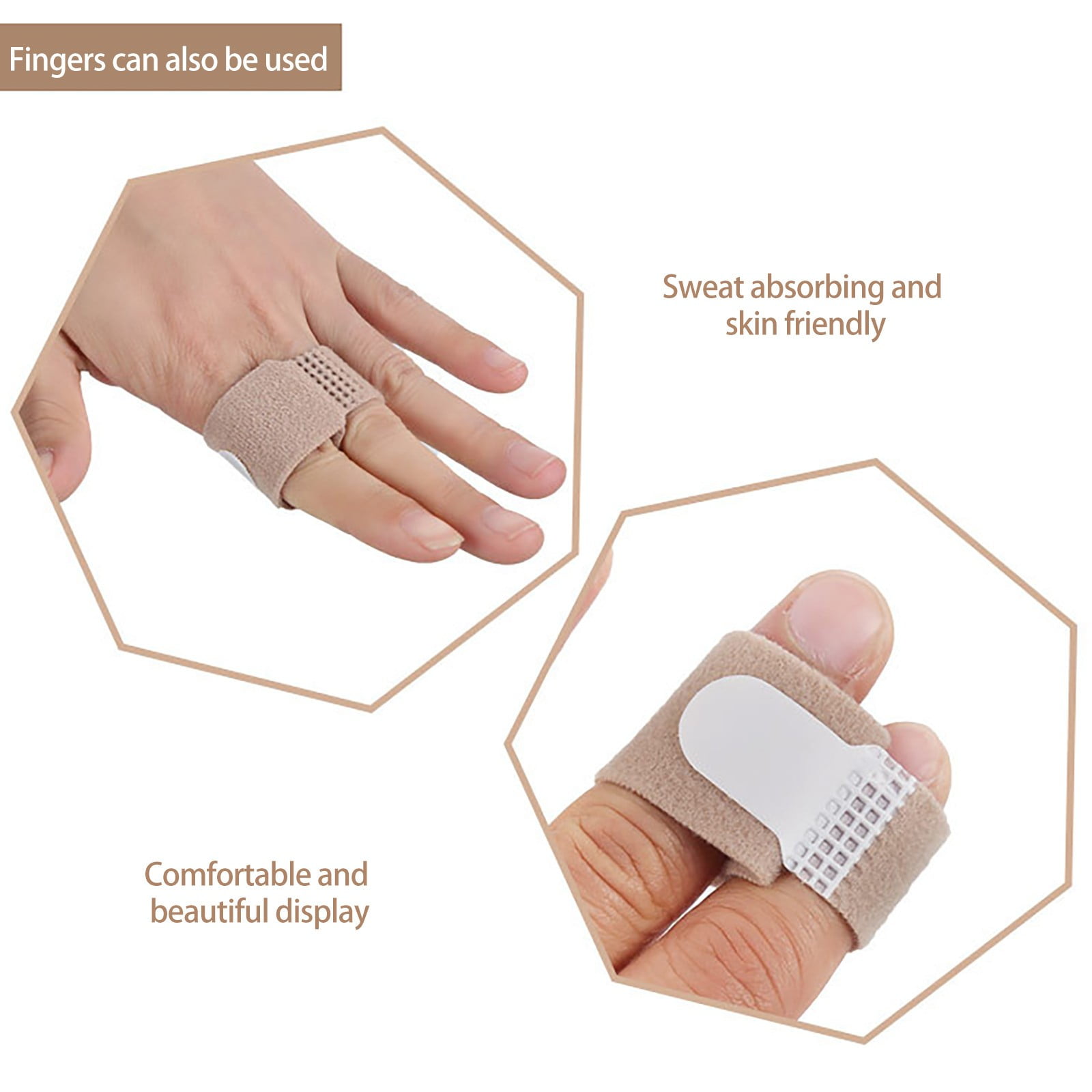 Yxeeychen Broken Toe Wraps Cushioned Bandages Hammer Toe Separator ...