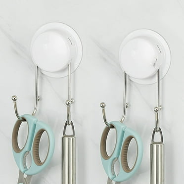 24-Piece Transparent Adhesive Hooks Set - Heavy-Duty, Seamless, Stick ...