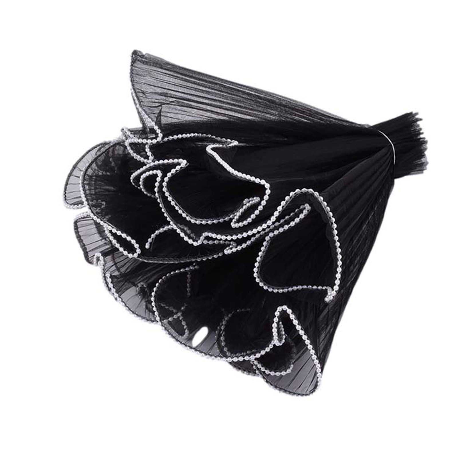 Yyeselk Black Flower Wrapping Mesh Paper Floral Bouquet Packaging ...