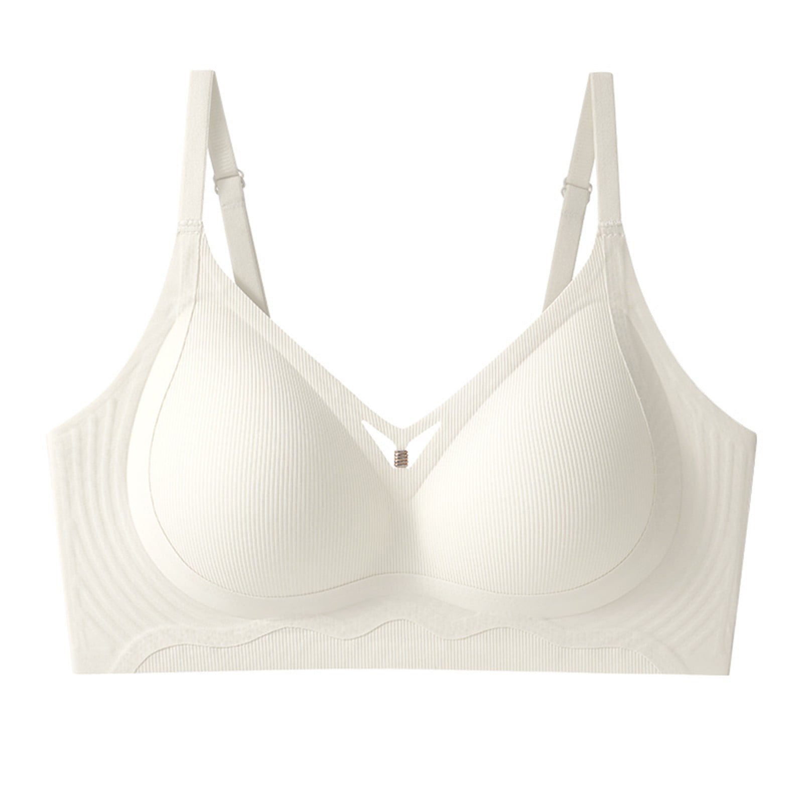 Yyeselk Bra for Women No Underwire Push Up Bra Wirefree Full Coverage ...